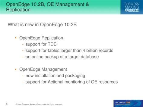 Ppt Whats New In Openedge 102b Openedge Management Openedge Replication Powerpoint