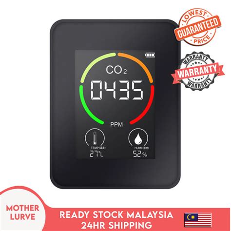 3 In 1 Air Quality Monitor Co2 Carbon Dioxide Detector Ndir Sensor Humidity Temperature