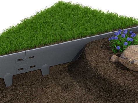 Galvanised Lawn Edge Metal Lawn Edging 100mm X 1mtr Grass Edging