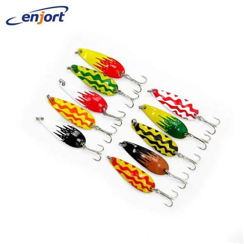New Spoon Fishing Lures Fish Baits Spinner Blades Fishing Tackle Metal