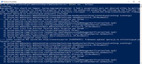 Unobserved Websocket Task Exceptions When Attempting To Readwrite On