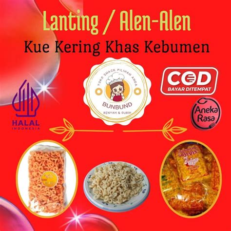 Jual Lanting Bumbu Khas Kebumen Mini Jajan Khas Kebumen Shopee