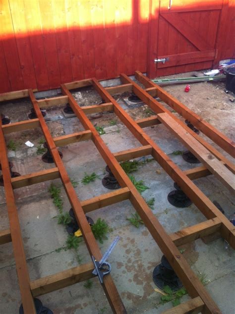 A Good Example Of Td Supports Holding Up The Joist Frame On A Refurb
