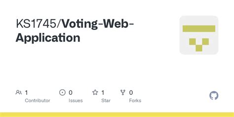 Github Ks1745voting Web Application