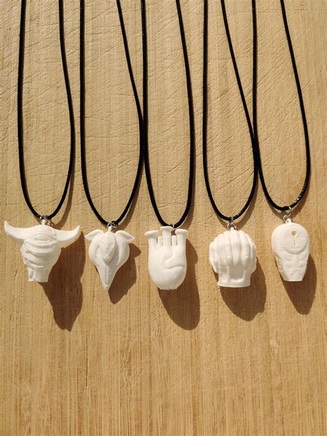 White Whistle Necklace Made In Abyss Etsy