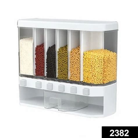 2382 Wall Mounted Cereals Dispenser Press Grain Storage Tank At ₹ 1998