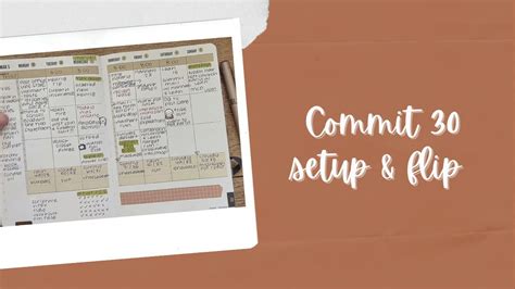 Commit 30 Planner Setup Flip YouTube
