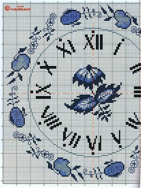 Вышивка крестом ЧАСЫ
