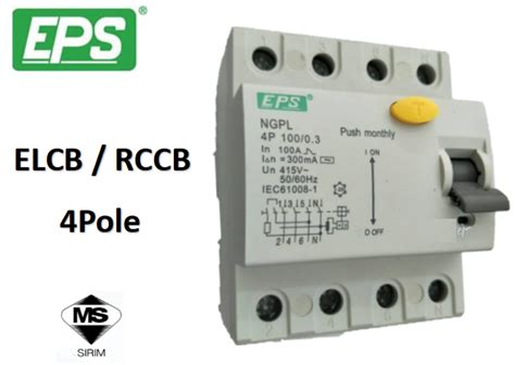 Eps Elcb Rccb 4pole 30a 100a 300a Lazada