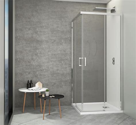 X 40 Shower Screen Angular With Apex Opening Shower Screen