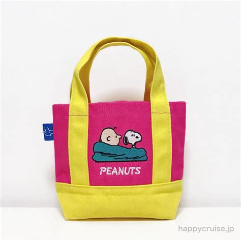 一目惚れ確実です♡【スヌーピー】リッチな刺繍デザインのカラフルミニトートが可愛すぎる〜♡ Happy Cruise ハッピークルーズ