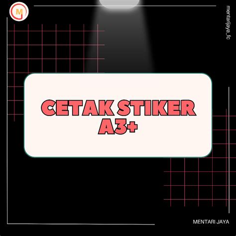 Jual Cetak Sticker Ukuran A3 Bontax Vinyl Glossy Vinyl Transparan