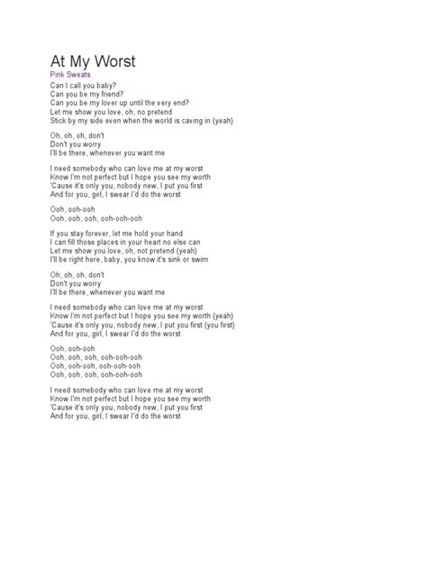 The Worst Lyrics