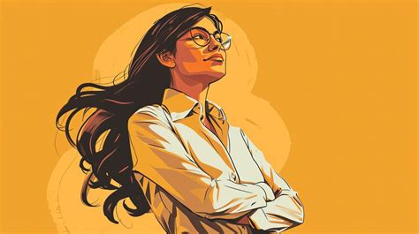 Premium Photo A Female Startup Founder Depicted In A Visionary Pose Radiating Determination