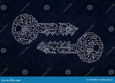 matching keys made of electronic circuits encryption and cryptography