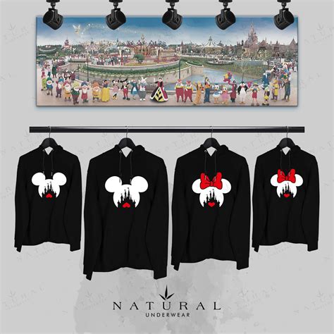 Sudaderas Con Capucha Disney A Juego Mickey Mouse Minnie Mouse Etsy