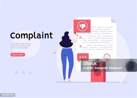 사용자 작성 불만 양식 평가 척도에서 부정적인 피드백을 제공하는 고객 나쁜 리뷰 부정적인 피드백 불만 싫어함의 개념 나쁜 사용자 경험 벡터 일러스트 레이 션 평면 디자인