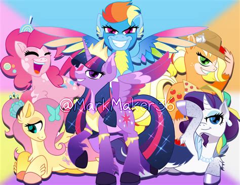 Mane 6 By Markmaker36 On Deviantart