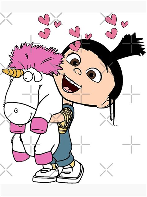 Agnes Despicable Me Minions Poster For Sale By Mahasona Redbubble