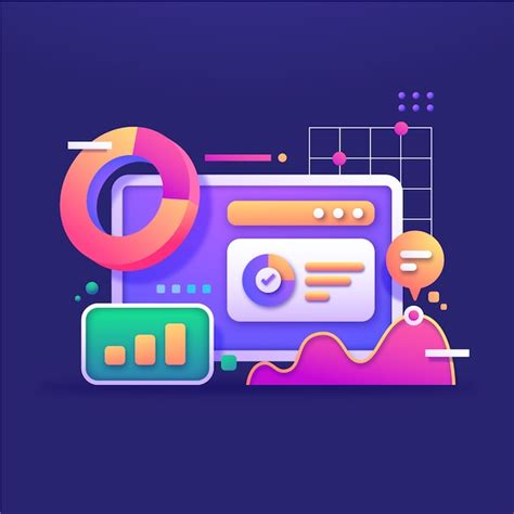 Premium Vector Gradient Data Visualization Design