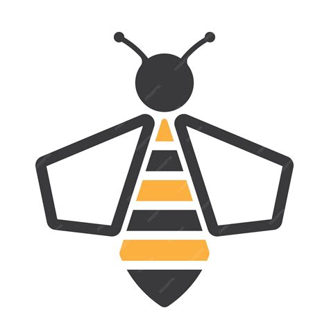 Abeille Miel Logo Vecteur Icône Symbole Modèle De Conception D