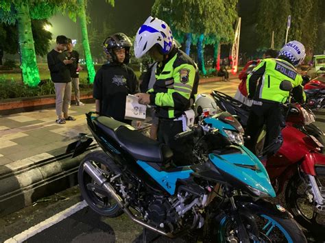 Razia Balap Liar Polisi Amankan 16 Sepeda Motor