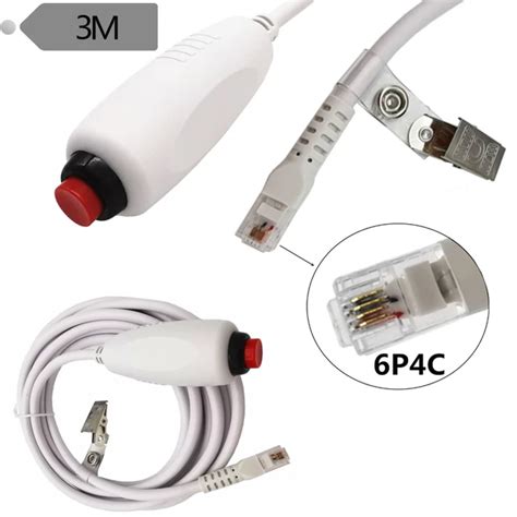 Nurse Call Telephone Modular Plug Rj11 6p4c Connector Cable 47 Off