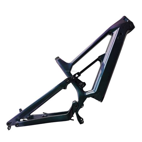 Dengfu E10 Emtb Full Suspension Carbon Fiber Frame Chameleon Color With