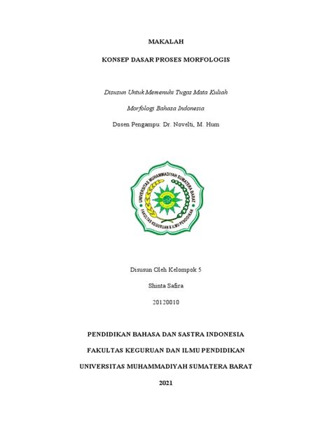 Makalah Morfologi Bab 4 Pdf