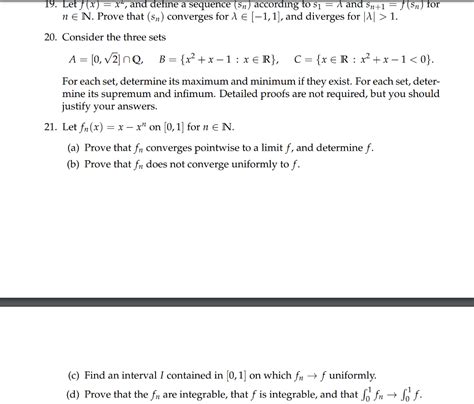 Solved Ex And Define A Sequence Sn According To S And Chegg