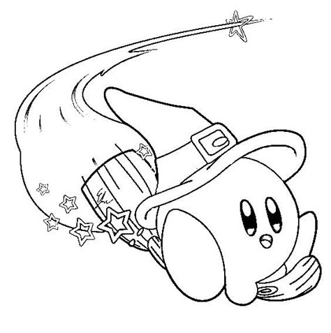 Coloriage Sorcière Kirby Dessin Gratuit à Imprimer