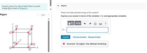Solved At Each Corner Of A Cube Of Side L There Is A Point Chegg