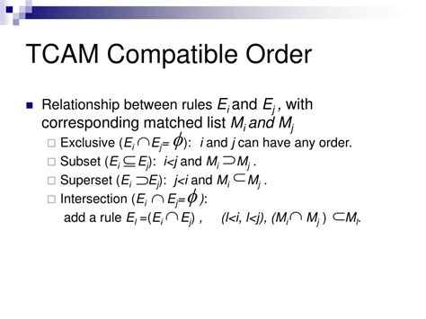 Ppt Efficient Multi Match Packet Classification With Tcam Powerpoint Presentation Id4390354