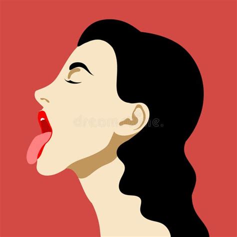 Girl Erotic Tongue Stock Illustrations 107 Girl Erotic Tongue Stock