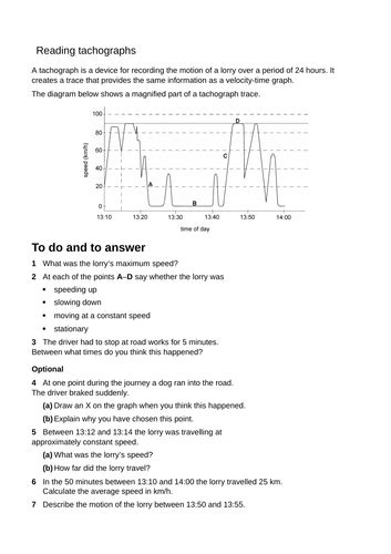 2019 Aqa Gcse Physics Forces Velocity Time Graphs Teaching Resources