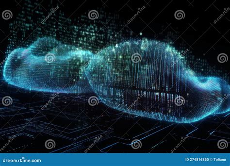 binary bliss futuristic neon cloud computing in high tech 8k detail