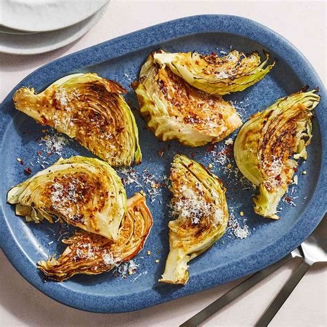 Roasted Garlic Parmesan Cabbage Recipe Eatingwell