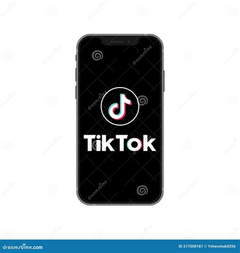 Tiktok Glitch Icon Of Social Media Tiktok Symbol In Smart Phone
