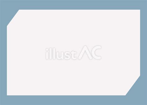 くすみフレームブルーイラスト No 24283403／無料イラストフリー素材なら「イラストac」