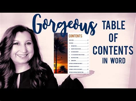 Table Of Contents Ideas