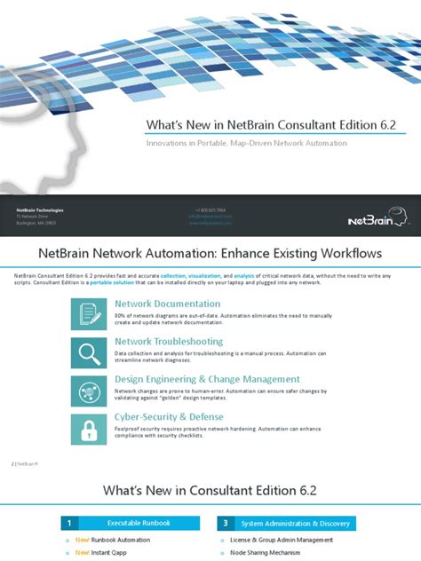 what s new in netbrain consultant edition 6 2 innovations in portable