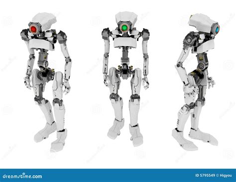 Slim Robot 3 Stock Illustration Illustration Of Intelligence 5795549