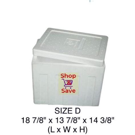 Styro Box Size D Model Ice Chest Ice Box Styrofoam In 2025