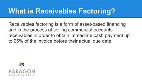 What Is Receivables Factoring Pdf