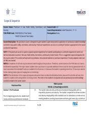 Scope And Sequence Practicum In Law Public Safety Corrections And Security Docx Scope