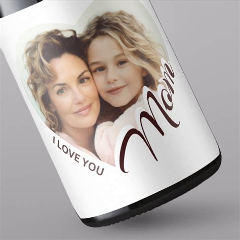 Editable Mothers Day Wine Label Template Personalized Wine Label Template Digital Download