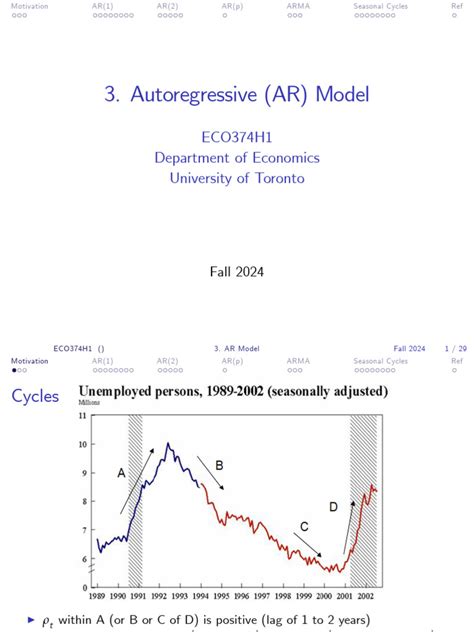 Autoregressive Ar Model Pdf Autoregressive Model Seasonality