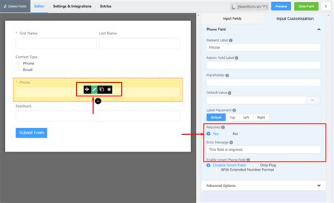 Error Message Customization With Wp Fluent Form Wordpress Plugin