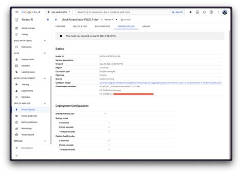 在 Vertex Ai 上部署带有 Pytorch 推理 Dlc 的 Flux Hugging Face 机器学习平台