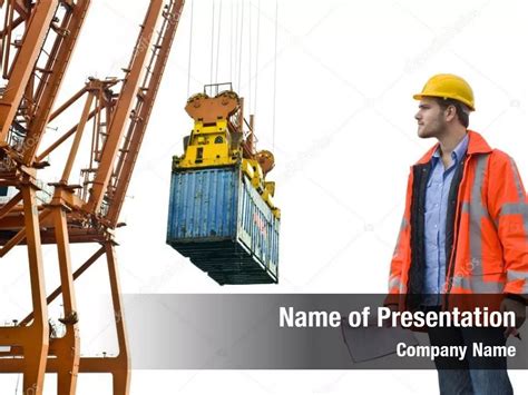 Cargo Container Wire PowerPoint Template Cargo Container Wire PowerPoint Background